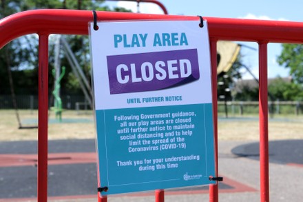 Play Area Closed Until Further Notice Editorial Stock Photo - Stock ...