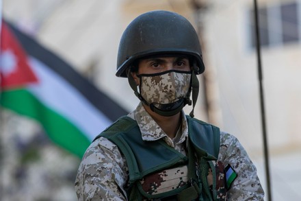 Jordanian Security Forces Take Part Military Editorial Stock Photo ...