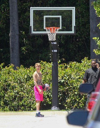 Justin Bieber Playing Basketball Editorial Stock Photo - Stock Image ...