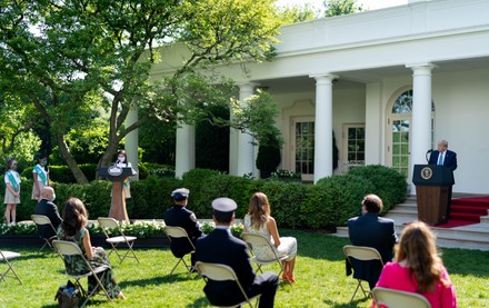Presidential Recognition Ceremony, Washington DC, USA - 15 May 2020 ...