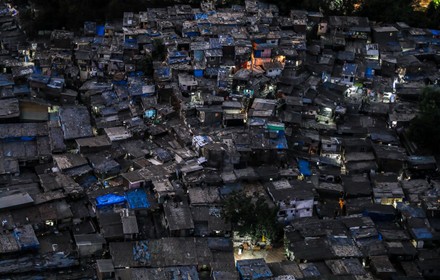 Aerial View Slums Devipada Area One Editorial Stock Photo - Stock Image ...