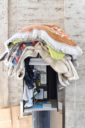 Telephone Booths Used Wardrobes Store Blankets Editorial Stock Photo ...