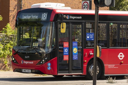 Tfl London Bus Sign Restricting Amount Editorial Stock Photo - Stock ...