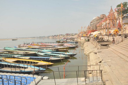 View Citys Ghats Deserted On Occasion Editorial Stock Photo - Stock ...