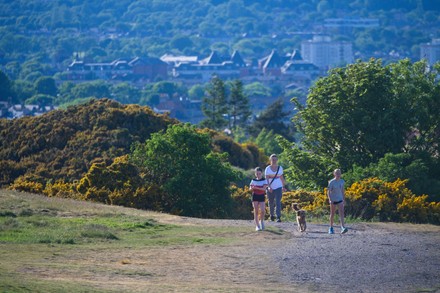 The easing of Lockdown on Braid Hills Golf course, Edinburgh, Scotland ...