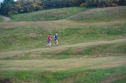 The easing of Lockdown on Braid Hills Golf course, Edinburgh, Scotland ...