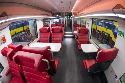 Interior View First Test Train Intercity Editorial Stock Photo - Stock ...