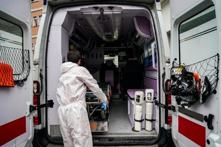Preparation Sanitation Ambulances First Aid Codogno Editorial Stock ...