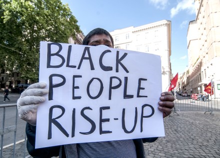 [Black] people rise up, sit-in in Rome, Rome, Italy, Italy - 05 Jun ...