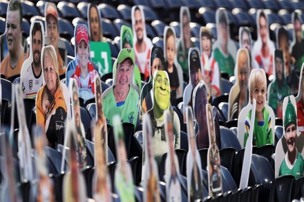 Cardboard Cutouts Fans On Display Stands Editorial Stock Photo - Stock ...