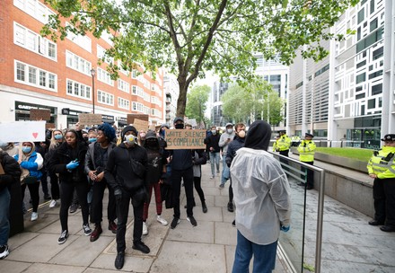 Black Lives Matter Demonstration Outside Home Editorial Stock Photo ...
