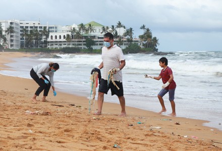 Volunteers Participate Beach Cleanup On Mount Editorial Stock Photo ...