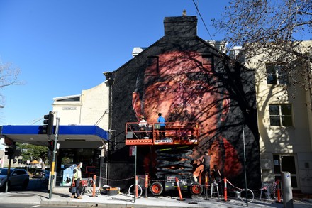 Mural Former Australian Football League Player Editorial Stock Photo ...