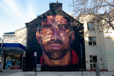 Afl Legend Adam Goodes Mural Painted Editorial Stock Photo - Stock ...