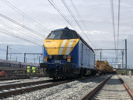 Infrabel Railway Works Between Bruxelles Midi Editorial Stock Photo ...