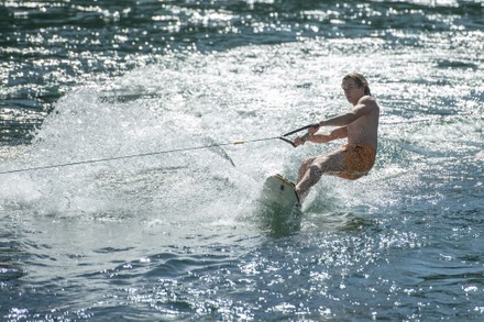 Bungee Surfer Action On Reuss River Editorial Stock Photo - Stock Image ...