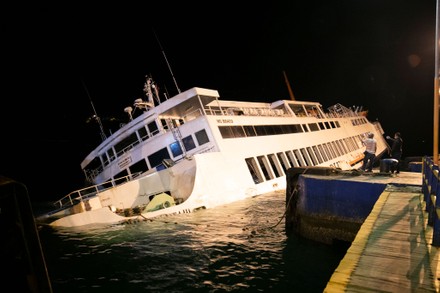 View Passenger Ferry That Capsized Padangbai Editorial Stock Photo ...
