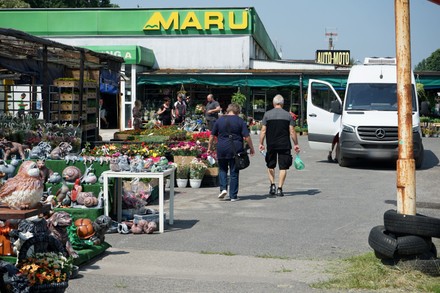 People Visit Street Market Polishgerman Border Editorial Stock Photo ...