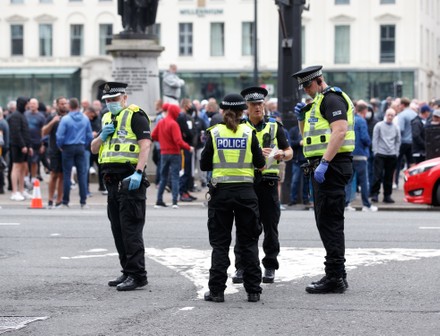 Police Attendance Large Group People Stand Editorial Stock Photo ...