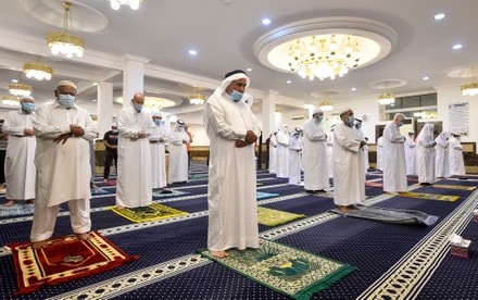 Qatari Man Unfurls Praying Mat Perform Editorial Stock Photo - Stock ...