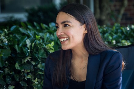 Us Congresswoman Alexandria Ocasiocortez Speaks During Editorial Stock ...
