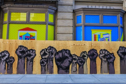 Mural Against Racism Phrases Black Lives Editorial Stock Photo - Stock ...