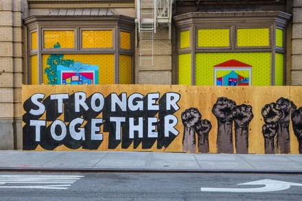 Mural Against Racism Phrases Black Lives Editorial Stock Photo - Stock ...