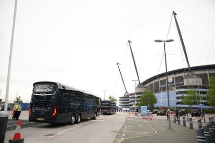 Arsenal Team Buses Arrive Ahead English Editorial Stock Photo - Stock ...