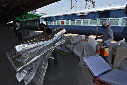 Worker Carrying Insulation Sheets Use Train Editorial Stock Photo ...