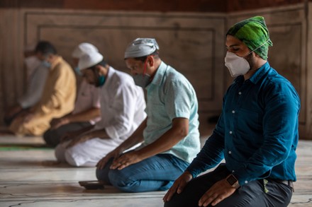 Muslims Pray Inside Jama Masjid After Editorial Stock Photo - Stock ...