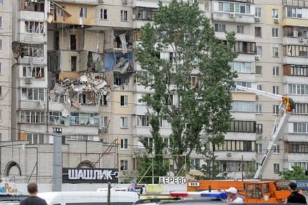 __COUNT__ Blast in Kyiv tower block, Ukraine - 21 Jun 2020 Stockbilder ...