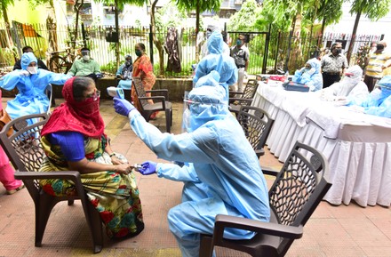 Bmc Medical Staff Conduct Swab Test Editorial Stock Photo - Stock Image ...