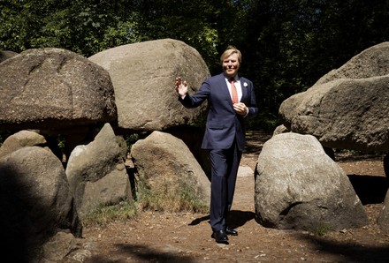 Dutch King Willemalexander Visits Hunebedmuseum Borger Editorial Stock ...