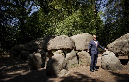 Dutch King Willemalexander Visits Hunebedmuseum Borger Editorial Stock ...