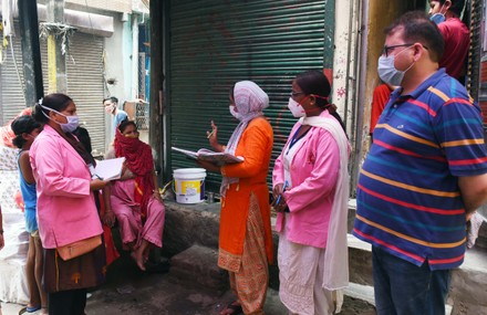 Asha Workers On Door Door Screening Editorial Stock Photo - Stock Image ...