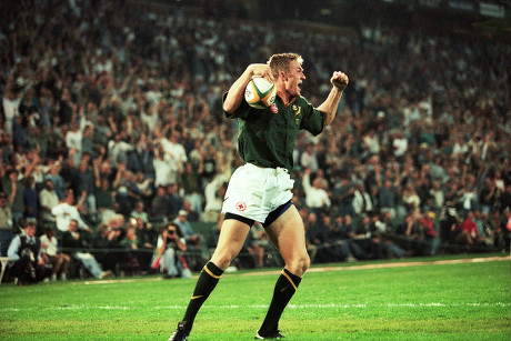 Percy Montgomery Springbok Centre Celebrates His Editorial Stock Photo ...