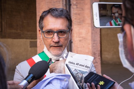 Bolognas Mayor Virginio Merola Talks Journalists Editorial Stock Photo ...