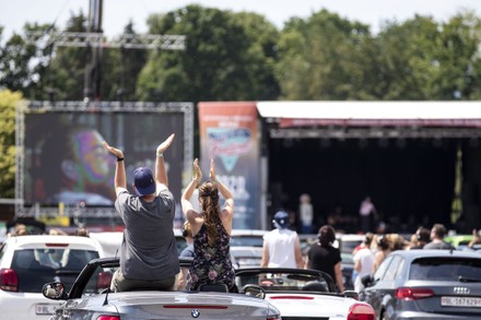 Festival Goers Listen Swiss Singer Baschi Editorial Stock Photo - Stock ...
