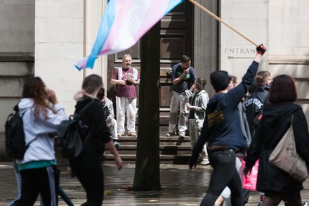 People Hold Flags Trans Rights March Editorial Stock Photo - Stock ...