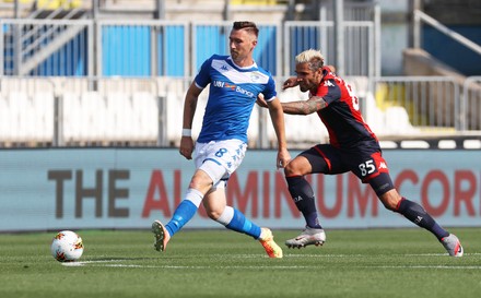Brescias Alessandro Semprini L Celebrates Scoring Editorial Stock Photo ...