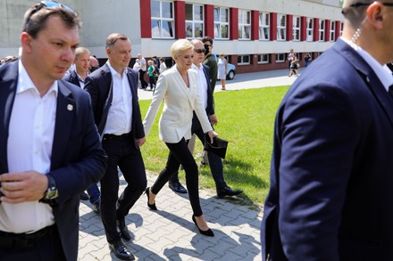 Presidential Couple Andrzej Duda Agata Kornhauserduda Editorial Stock ...