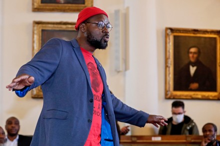 Congolesebelgian Artist Pitcho Womba Konga Performs Editorial Stock ...