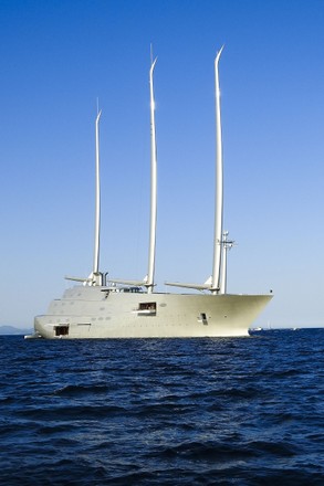 Worlds Largest Sailing Yacht Called Hamilton Editorial Stock Photo ...