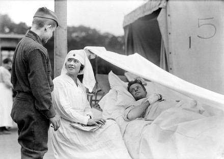 Convalescent American Soldier Red Cross Military Editorial Stock Photo - Stock Image | Shutterstock