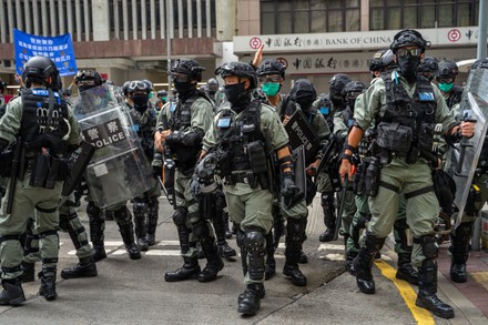 Antiriot Police Dispersing Crowd Thousands Took Editorial Stock Photo ...