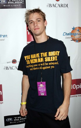 Aaron Carter Arriving 7th Annual Challenge Editorial Stock Photo ...