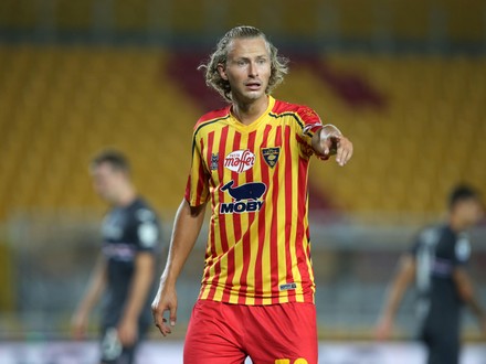 Lecces Antonin Barak Gestures During Italian Editorial Stock Photo ...