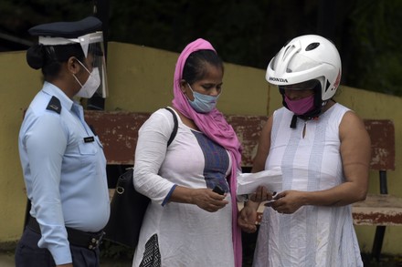Indian Women Being Checked By Traffic Editorial Stock Photo - Stock ...
