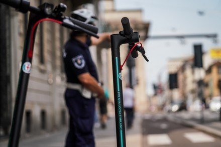 Local Police Officers On Electric Scooters Editorial Stock Photo ...