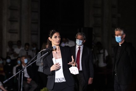 Mayor Rome Virginia Raggi During Inauguration Editorial Stock Photo ...
